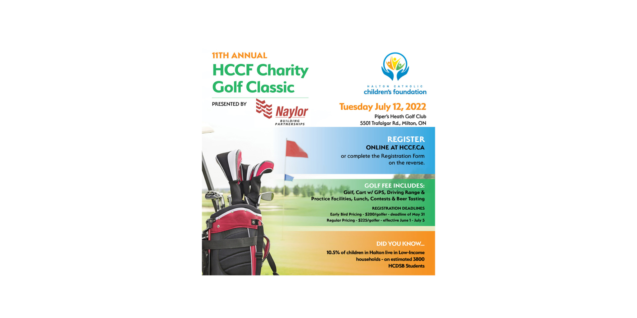 HCCF CHARITY GOLF CLASSIC - Halton Catholic Children's Foundation